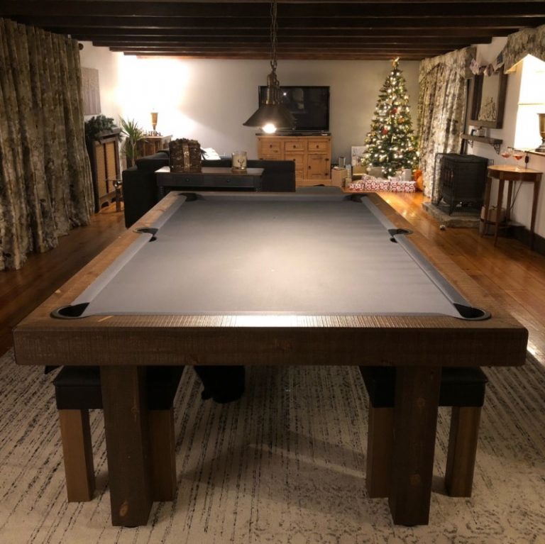 8ft Farmhouse American Pool Table – Luxury Pool Tables – Pool Dining ...