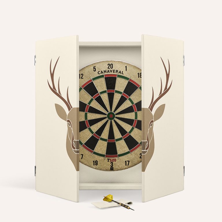 Leather Dart Board Cabinet – Luxury Pool Tables - Pool Dining Table Experts